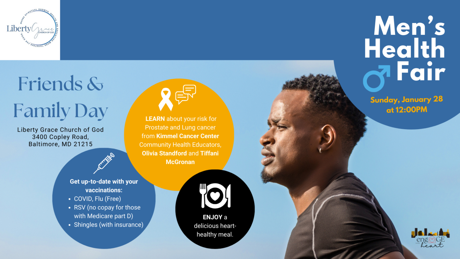 Friends & Family Men’s Health Day – engAGE with Heart